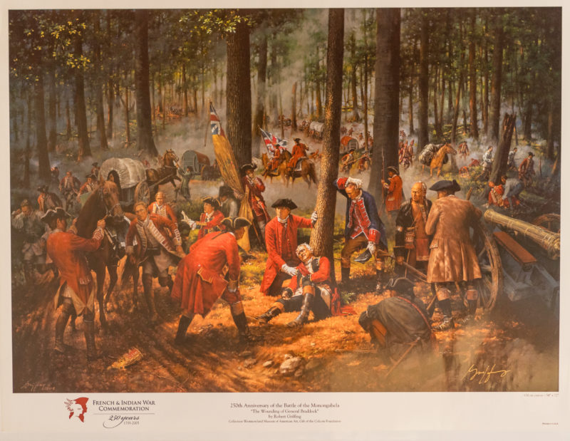 The Wounding of General Braddock – Bushy Run Battlefield